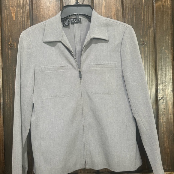 Rafaella | Jackets & Coats | Rafaella Gray Blazer Structured Suit ...